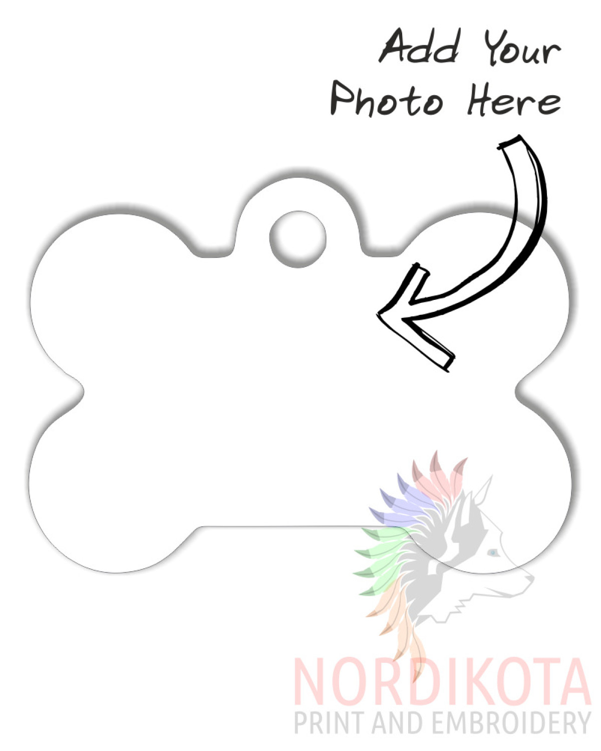 Buy Boned-Shaped Dog Tags Online | Personalised Gift Ideas | Nordikota