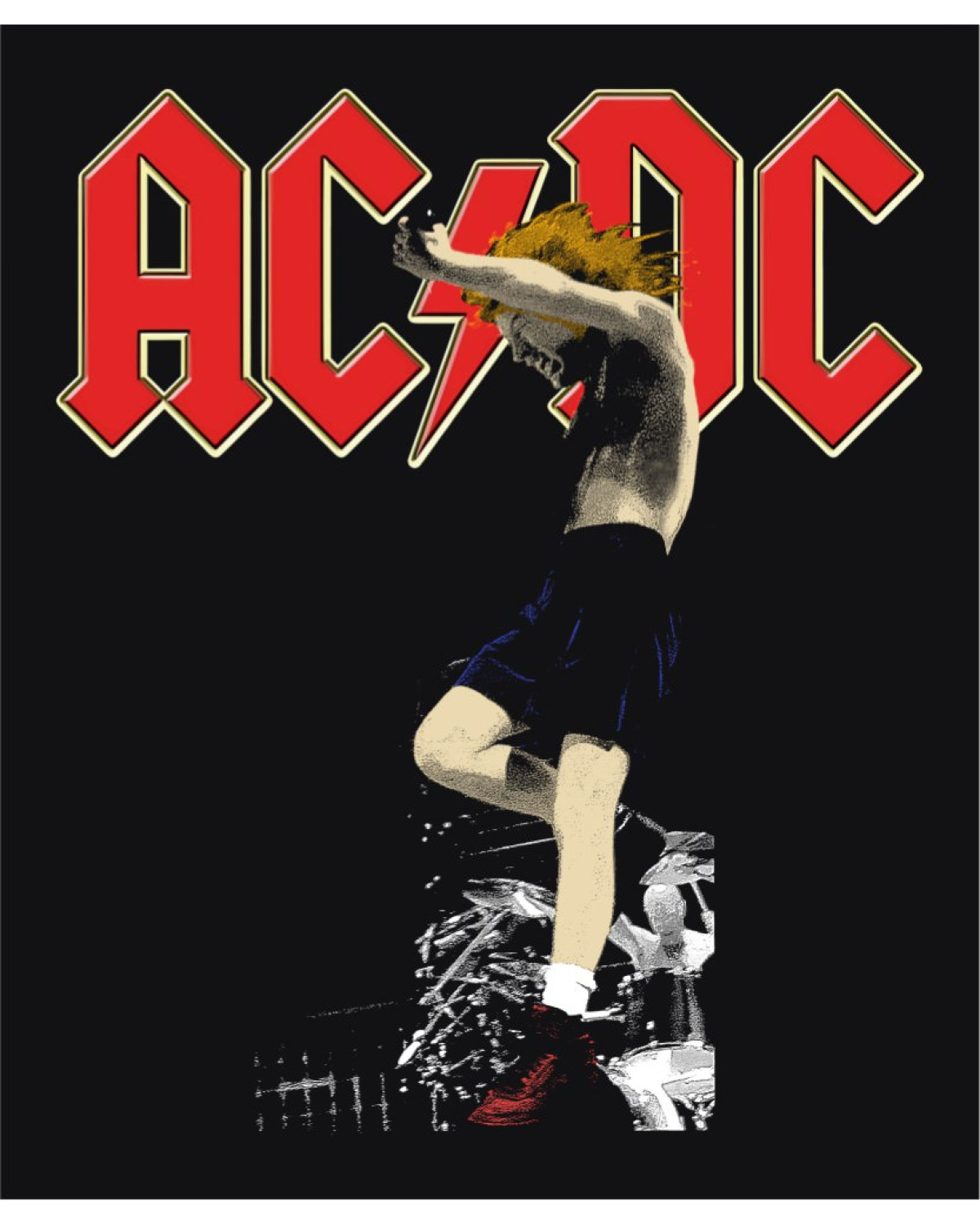 AC/DC Vest Top – Custom Printed Rock Design | Nordikota